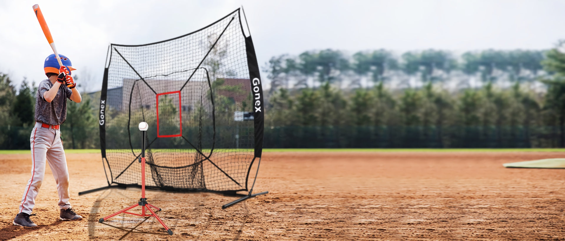 Gonex Baseball Equipment for Kids | Baseball Tee and Net for Youth