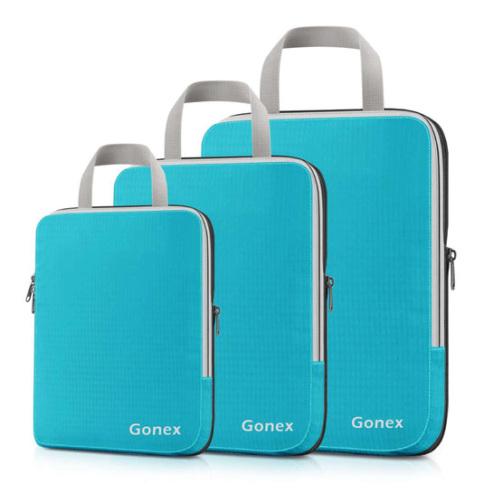 Gonex Compression Packing Cubes for Travel | Luggage Cubes for Packing