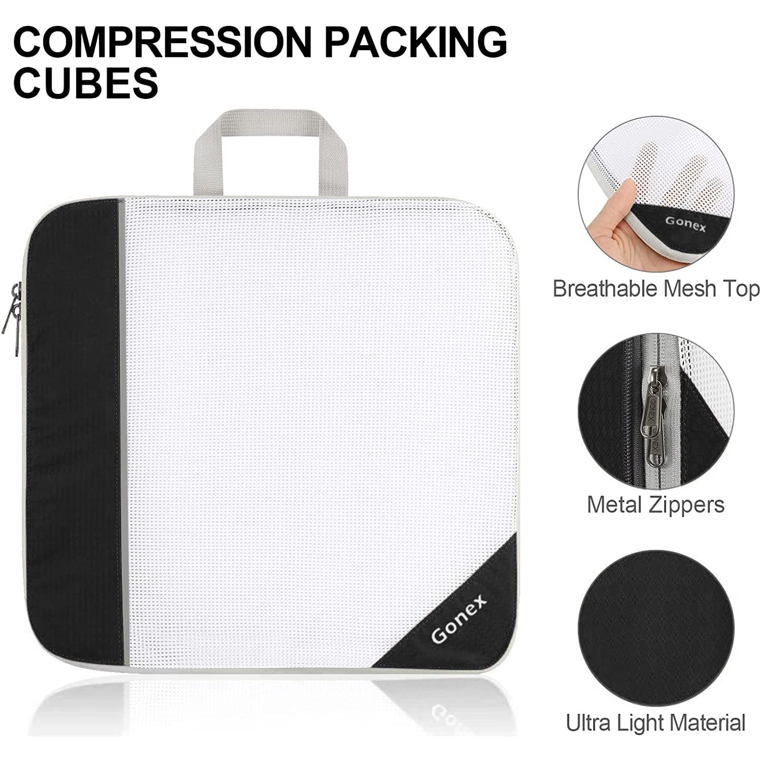 Gonex 2M+2L Compression Packing Cubes Set