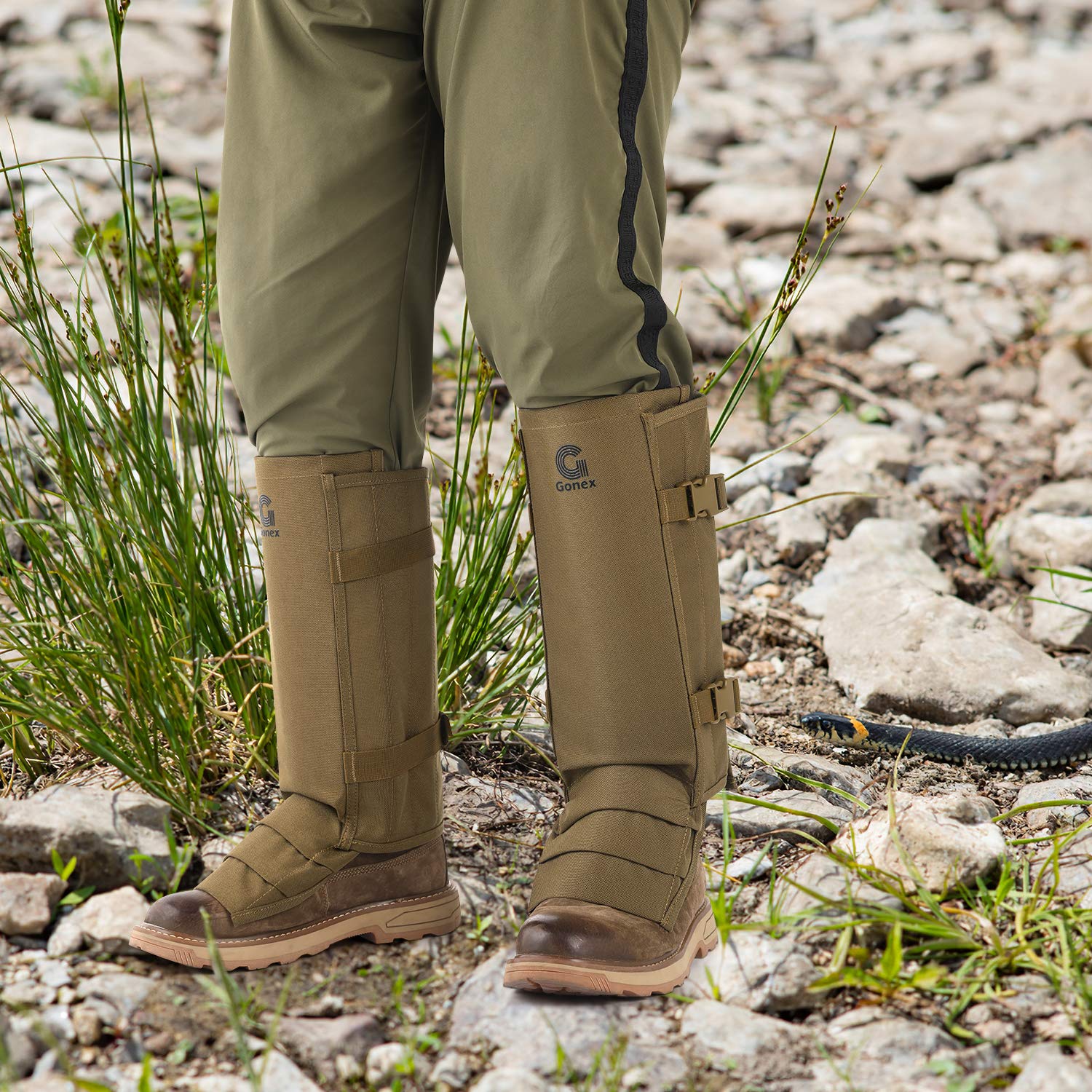 Gonex Snake Gaiters | Snake Proof Chaps for Hunting and Hiking