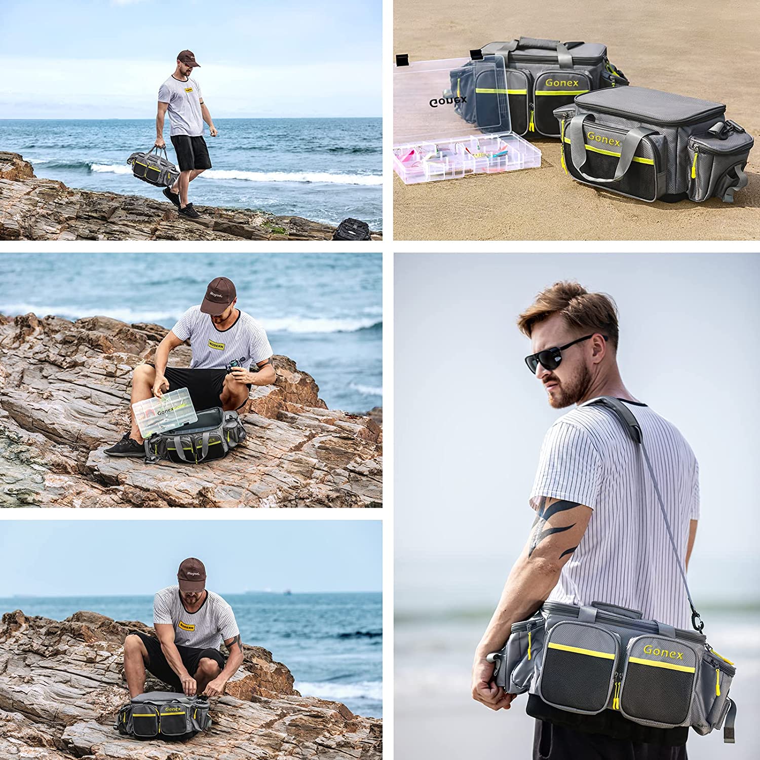 Gonex Tackle Bag | Waterproof Fishing Bag for 3600 3700 Tackle Box